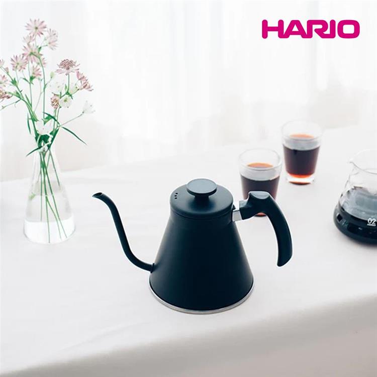 【HARIO V60菲特系列】霧黑不鏽鋼菲特細口壺800ml [VKF－120－MB－金石堂
