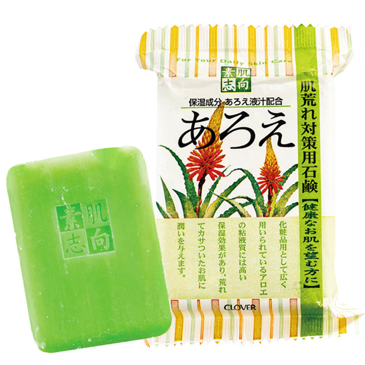CLOVER 素肌志向自然派石鹼120g 蘆薈《日藥本舖》－金石堂