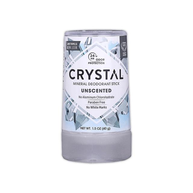 美國CRYSTAL-長效淨味約24小時礦物鹽身體固體除臭棒-無香款40g/條(晶燦綺肌長效體香石,運動汗味腋下狐臭消臭石,出國旅行體香膏)－金石堂