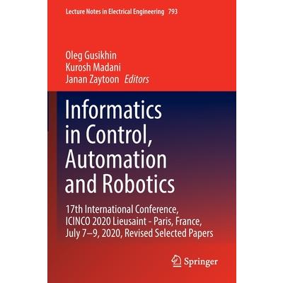 Informatics in Control, Automation and Robotics－金石堂