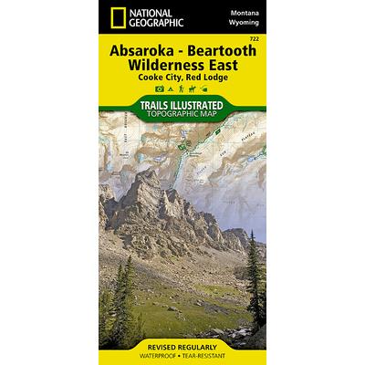 National Geographic Absaroka-beartooth Wilderness East Cooke City, Red ...