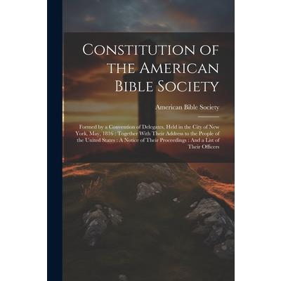 Constitution of the American Bible Society－金石堂