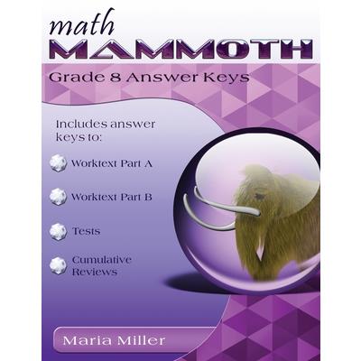 Math Mammoth Grade 8 Answer Keys－金石堂